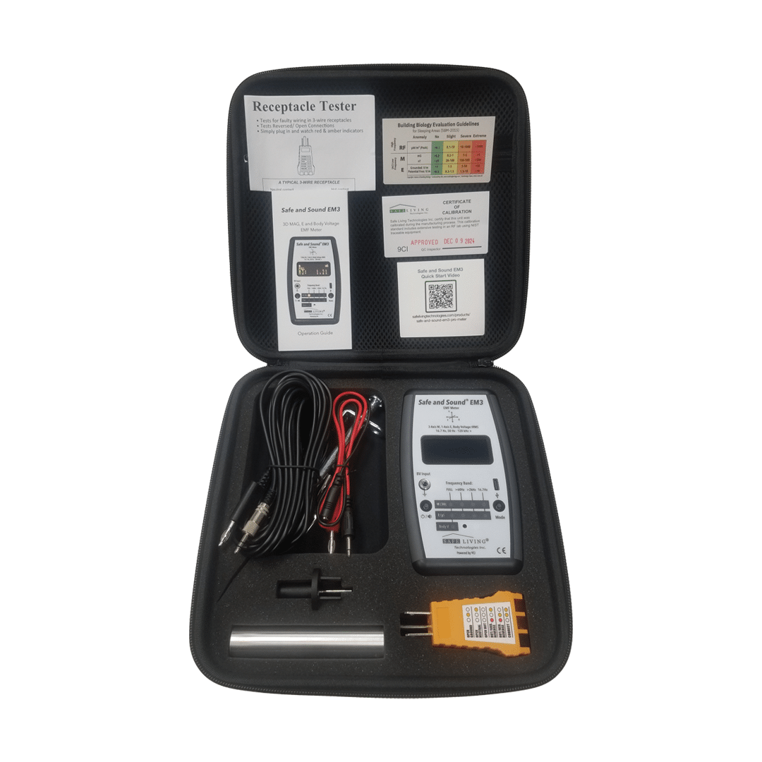 Professional EMF Meter - Safe and Sound EM3 EMF Meter