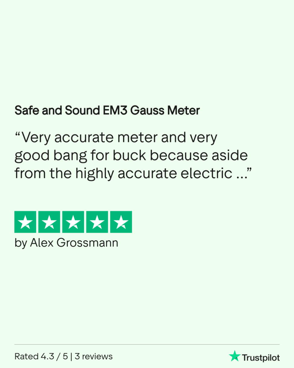 Professional EMF Meter - Safe and Sound EM3 EMF Meter